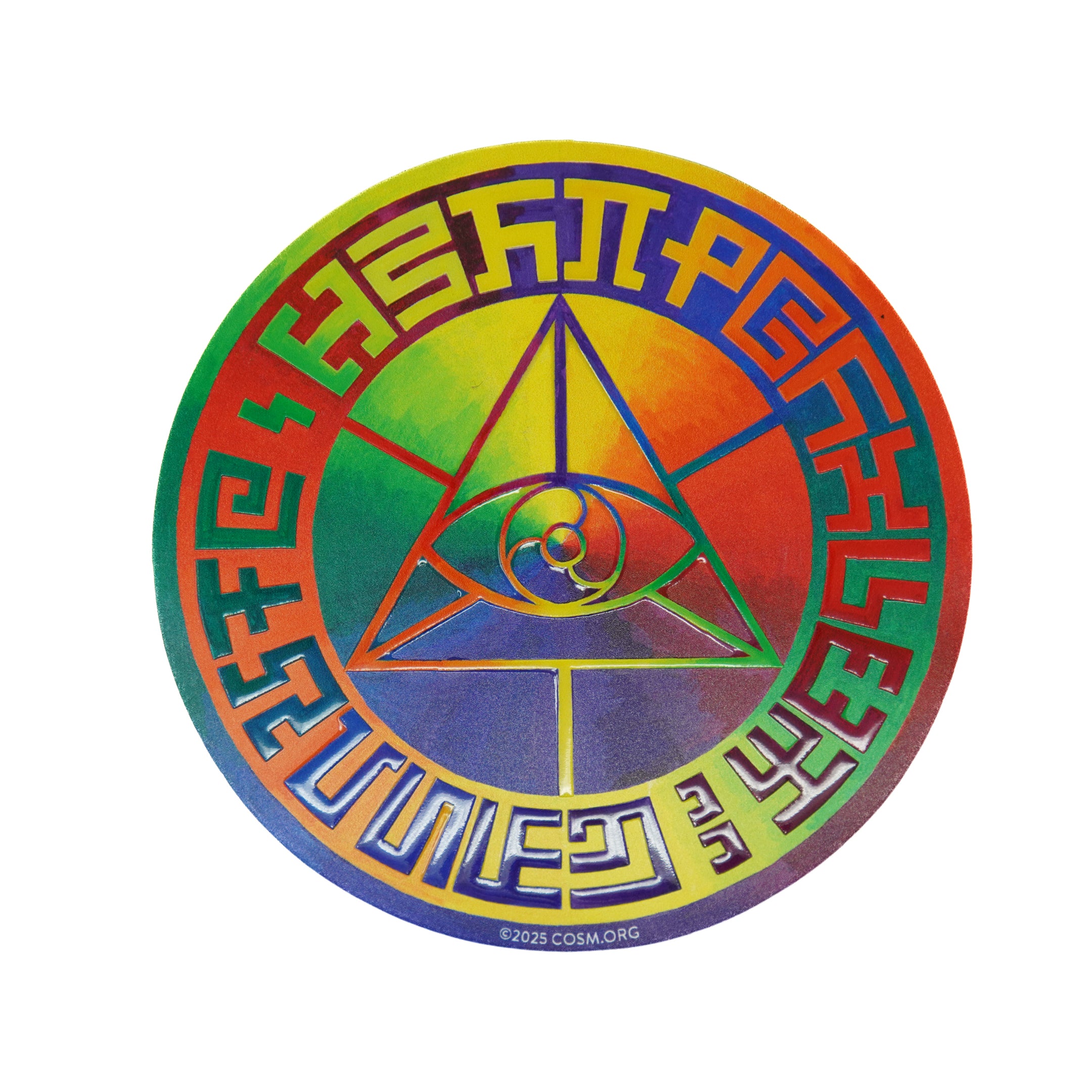 CoSM Symbol - Embossed Sticker – CoSM Shop