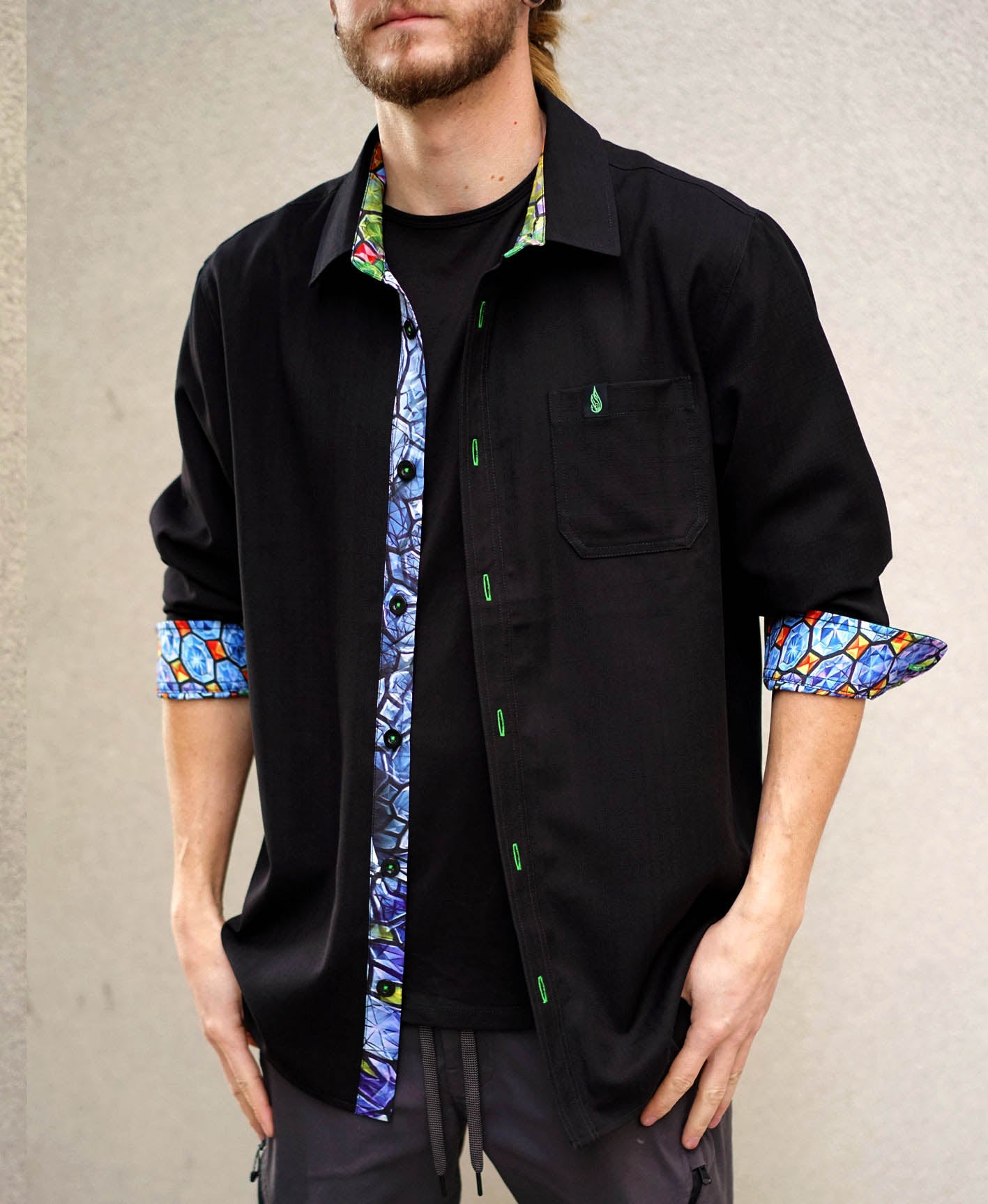 Jewel Being - Lined Button Down Shirt – CoSM Shop